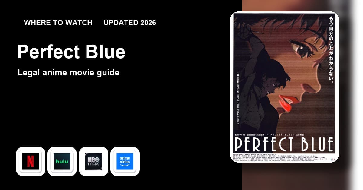 Where to Watch Perfect Blue Online (Updated 2026) - (online-...
