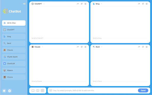 Chatbot AI - Chatgpt & Claude & Bard & Bing - 多模型多功能的 AI 助手。 | AI-U.com