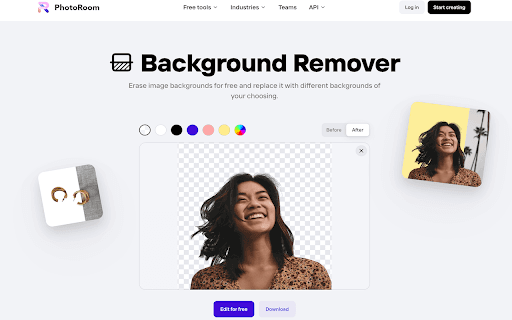 Photoroom Background Remover - PhotoRoom is an AI-powered tool for ...
